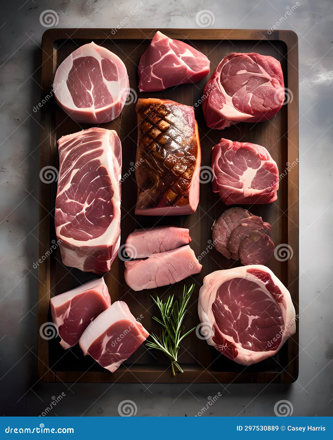 Selection of Meat stock illustration. Illustration of rawmeat - 297530889