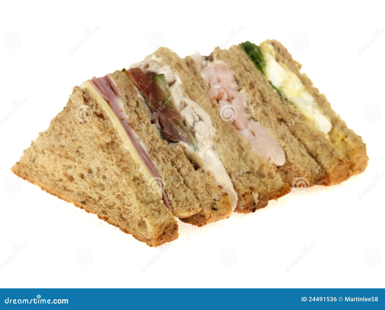 Selection Of Mixed Sandwiches Royalty Free Stock Image - Image: 24491536