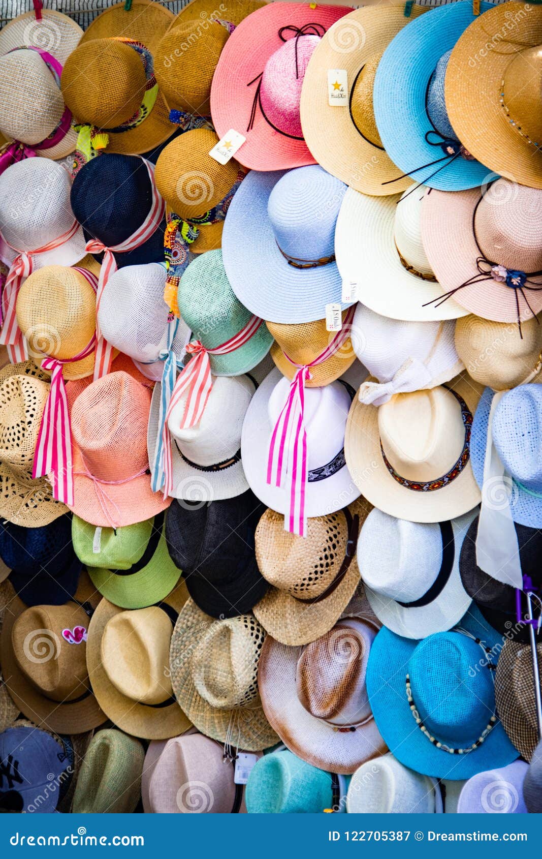 Hats stock image. Image of coloured, multi, selection - 122705387