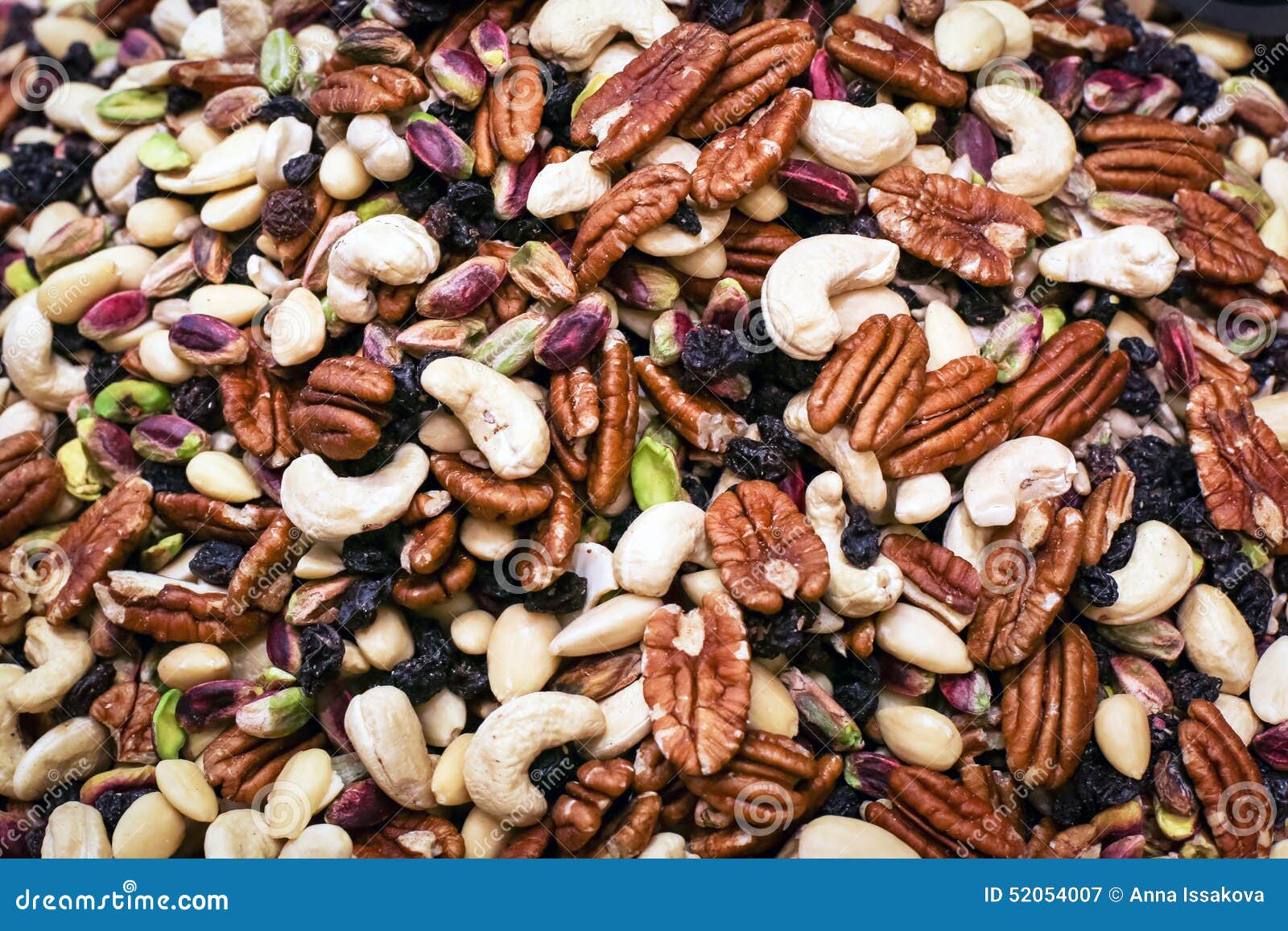 Selection of nuts stock image. Image of mixed, healthy - 52054007