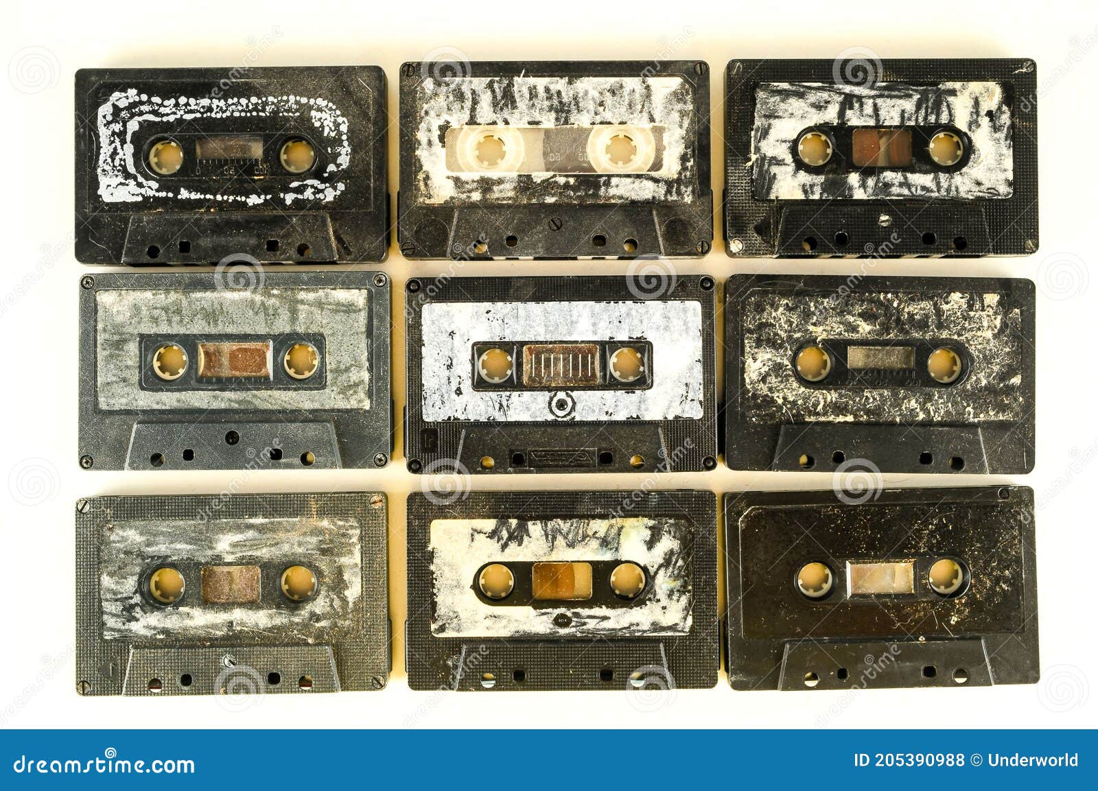 A Selection of Old Audio Cassettes Stock Photo - Image of analogue ...