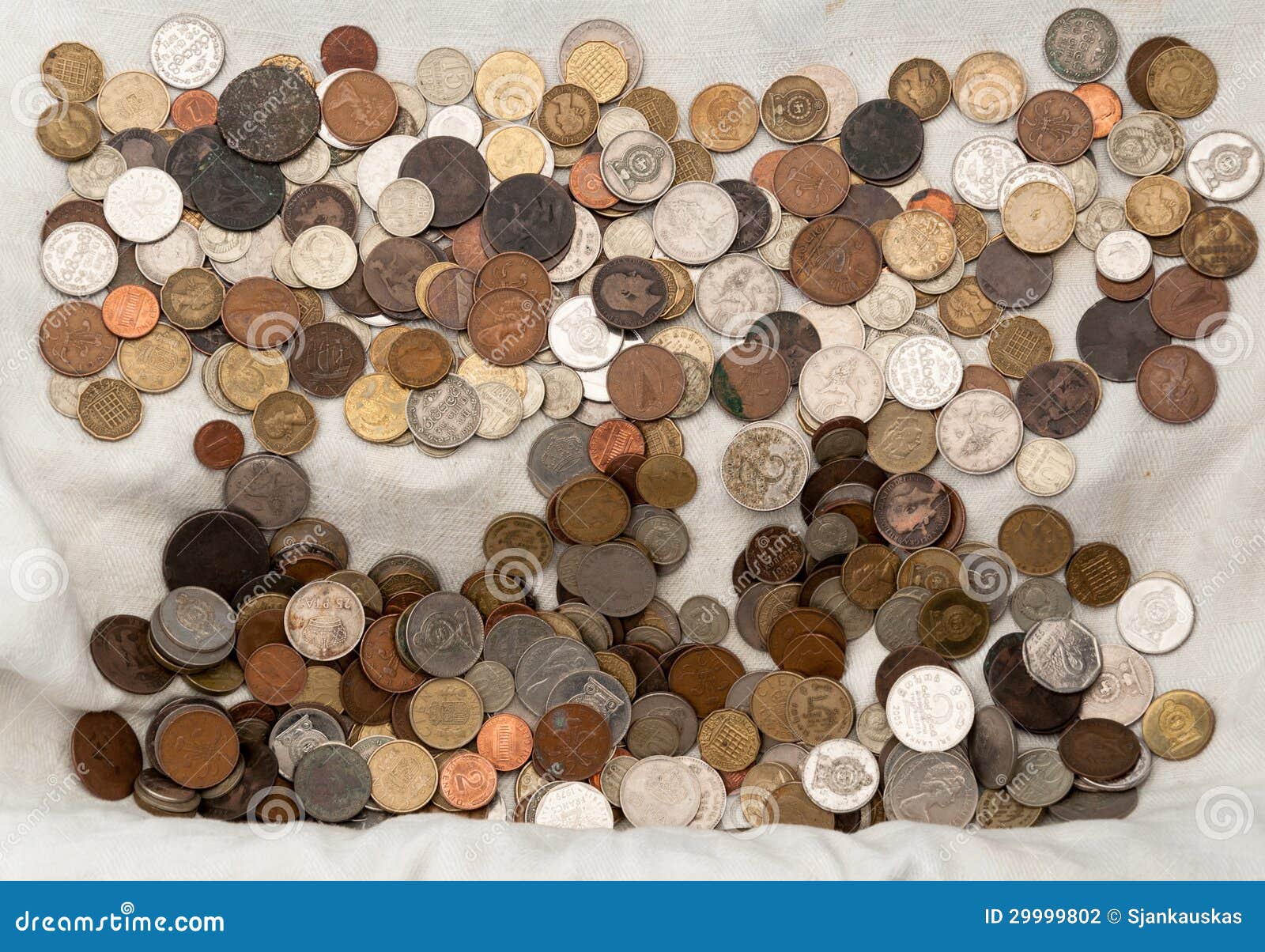 Old vintage coins stock photo. Image of objects, heap - 29999802