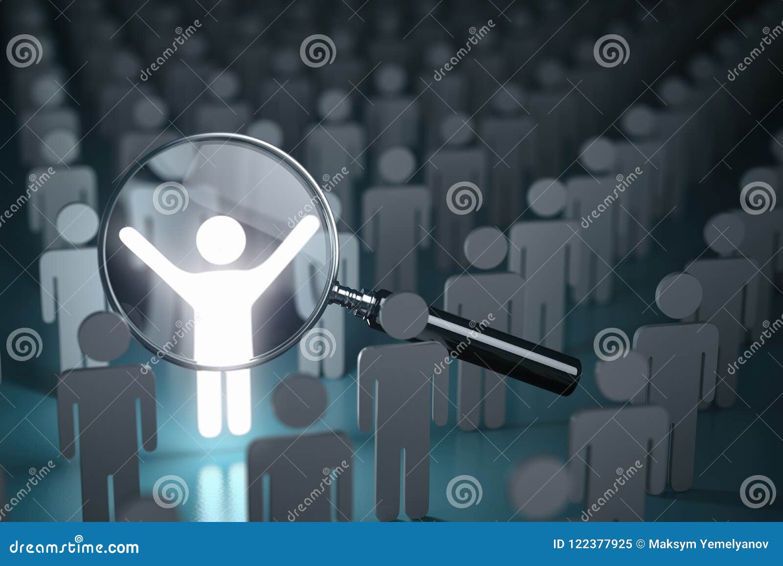 Selection of the Personnel, Stand Out from the Crowd, Difference Stock ...