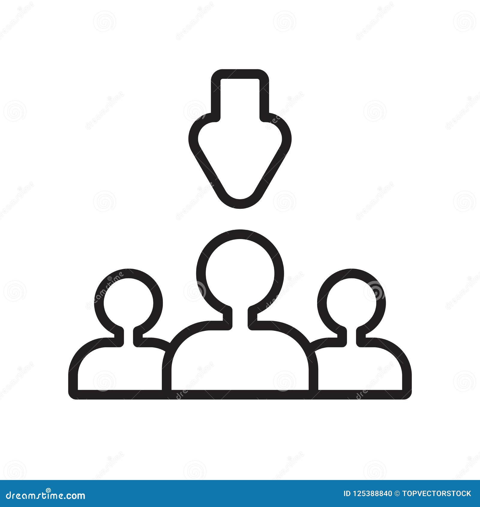 Selection Process Icon Vector Isolated on White Background, Selection ...