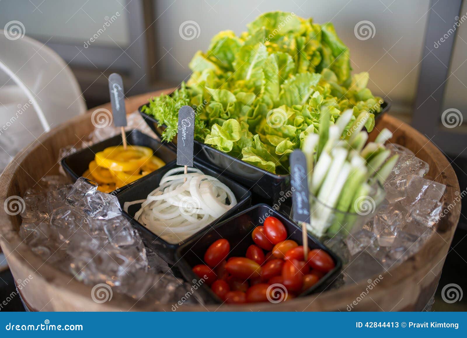 Selection of Salads at a Buffet Bar in a Luxury Hotel Restaurant Stock ...