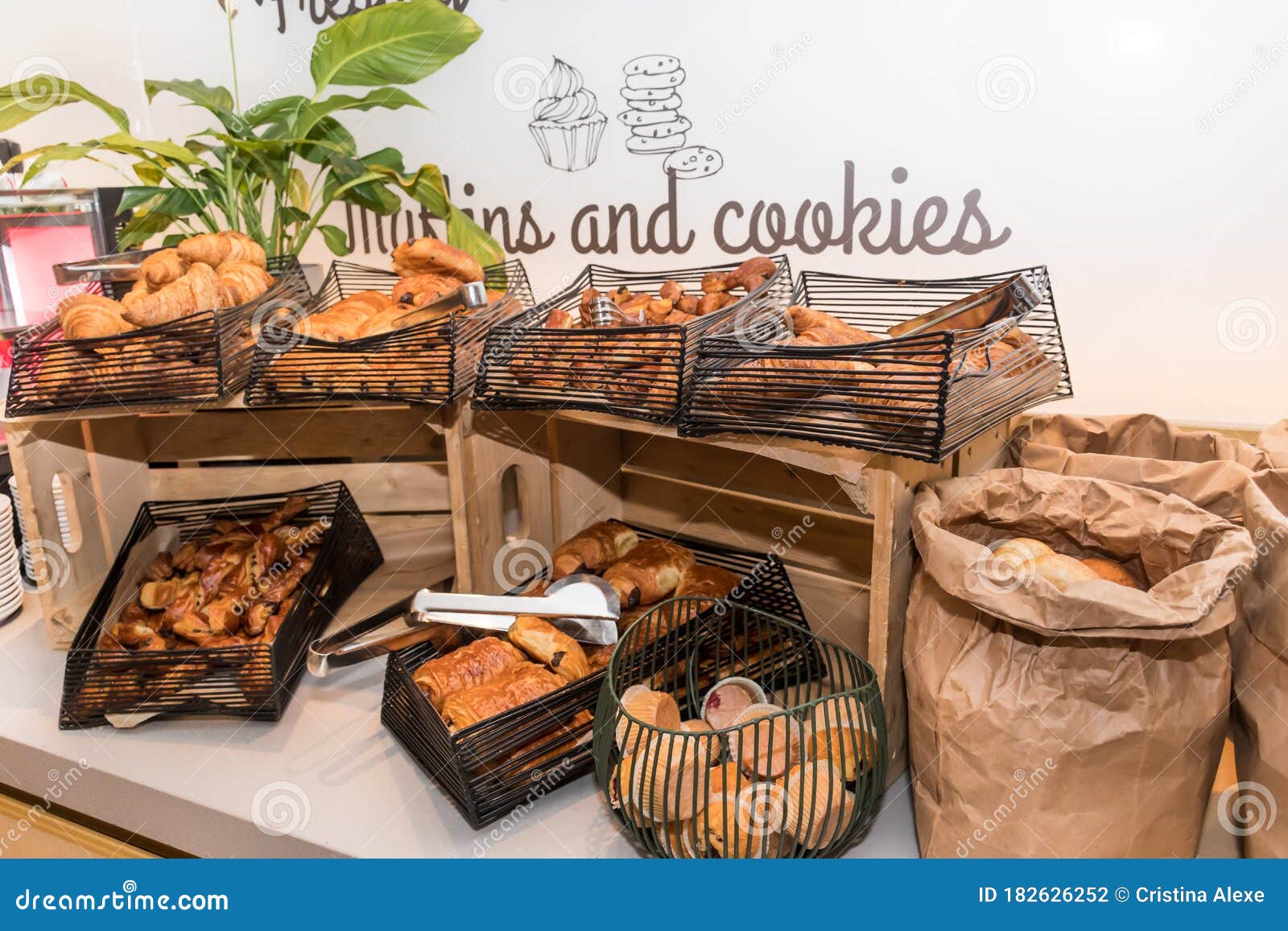 Selection Self Service Continental Breakfast Buffet Display, Catering ...