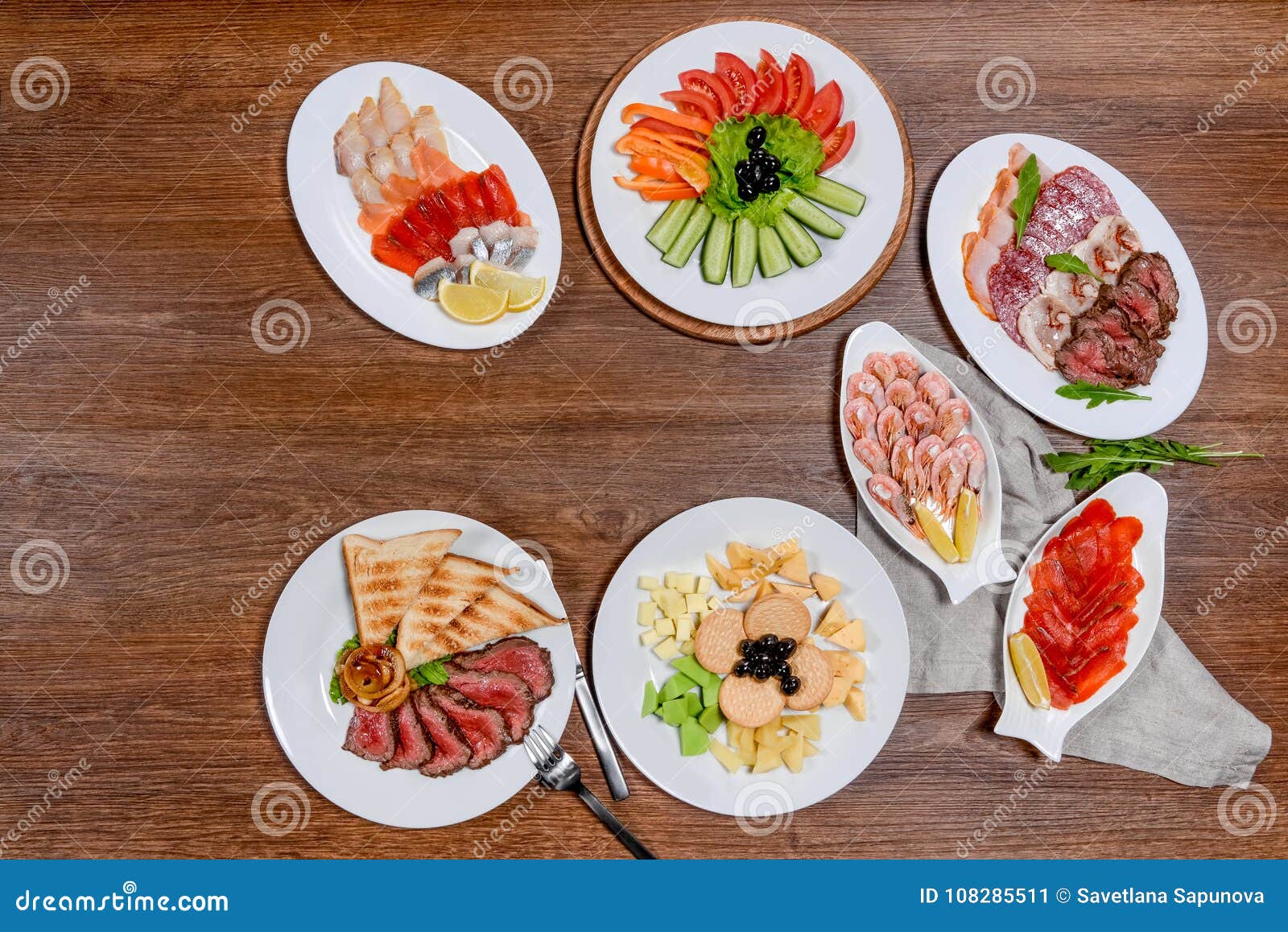 A Selection of Snacks in the Assortment is Made in the Background Stock ...