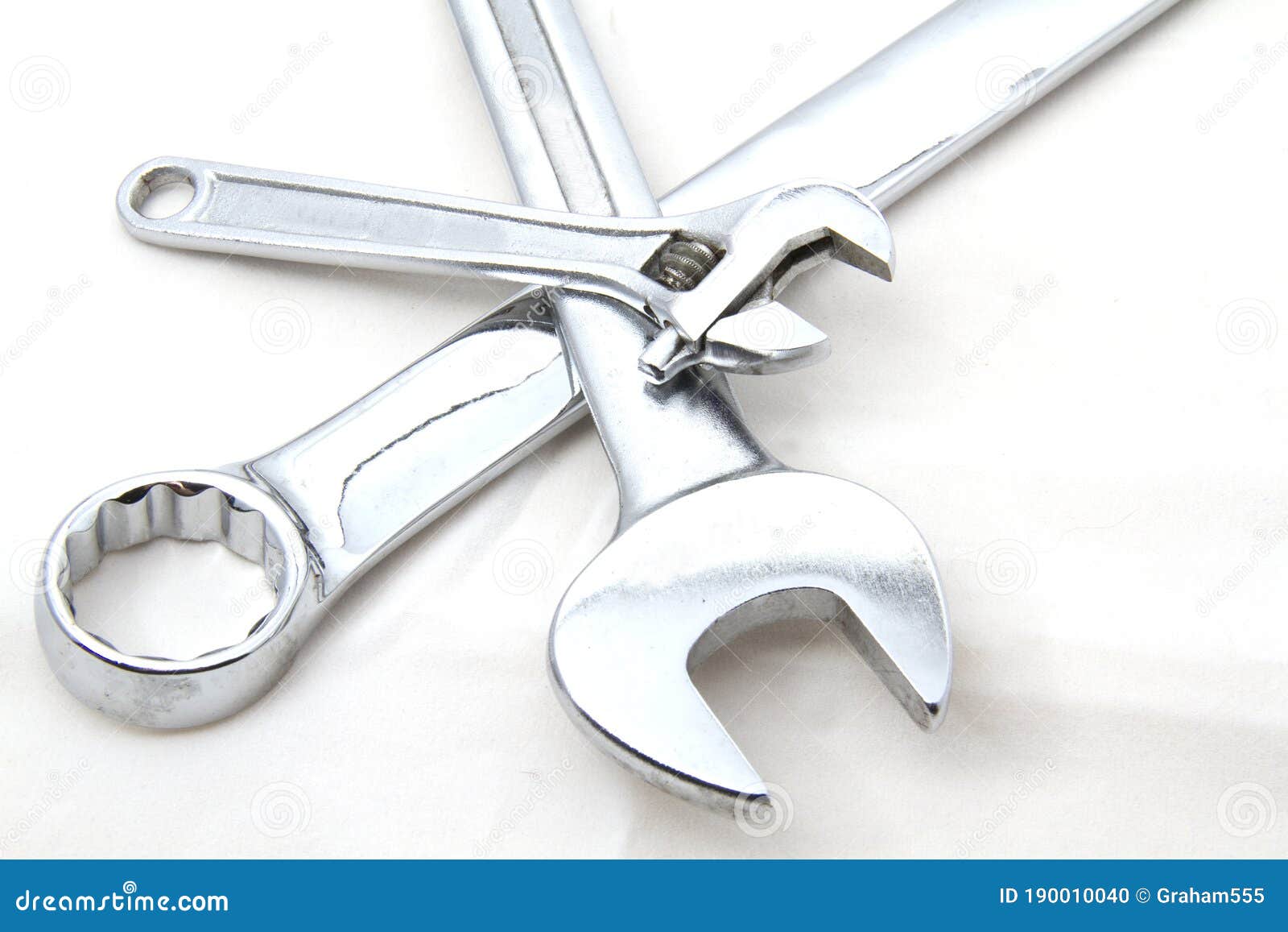 Selection of Spanners Used in Engineering Stock Photo - Image of tools ...