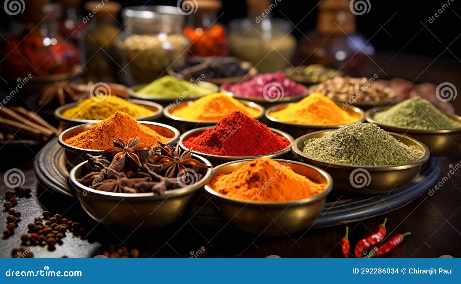 A Selection of Spices from the Spice Market, Spices Stock Photo - Image ...