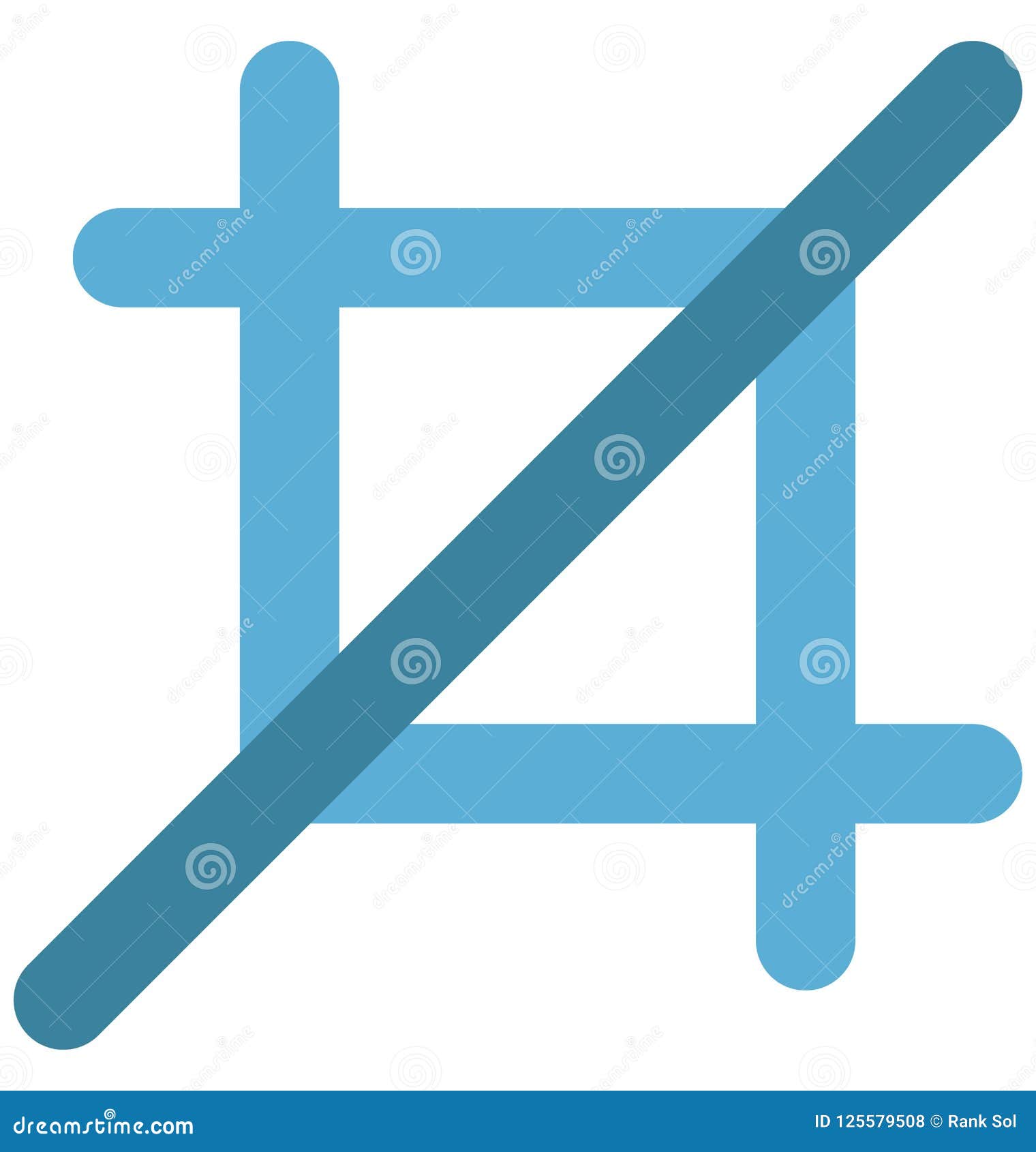 Selection Square, Photoshop Tool Isolated Vector Icon Stock Vector ...