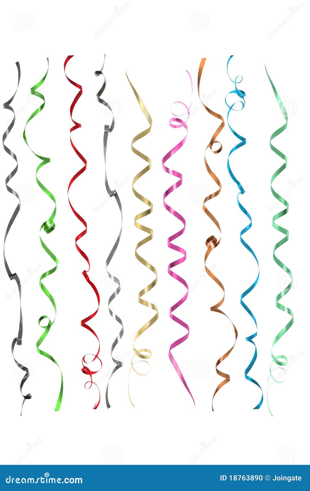 Selection of streamers stock photo. Image of white, gold - 18763890