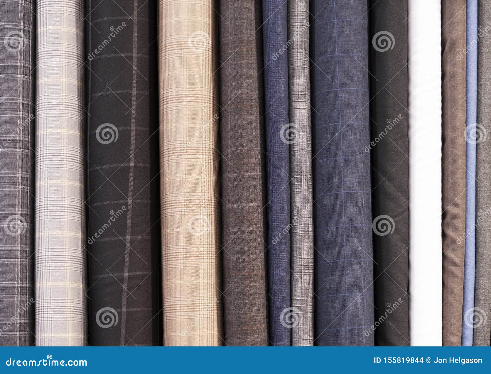Selection of suit fabrics stock photo. Image of fabric - 155819844
