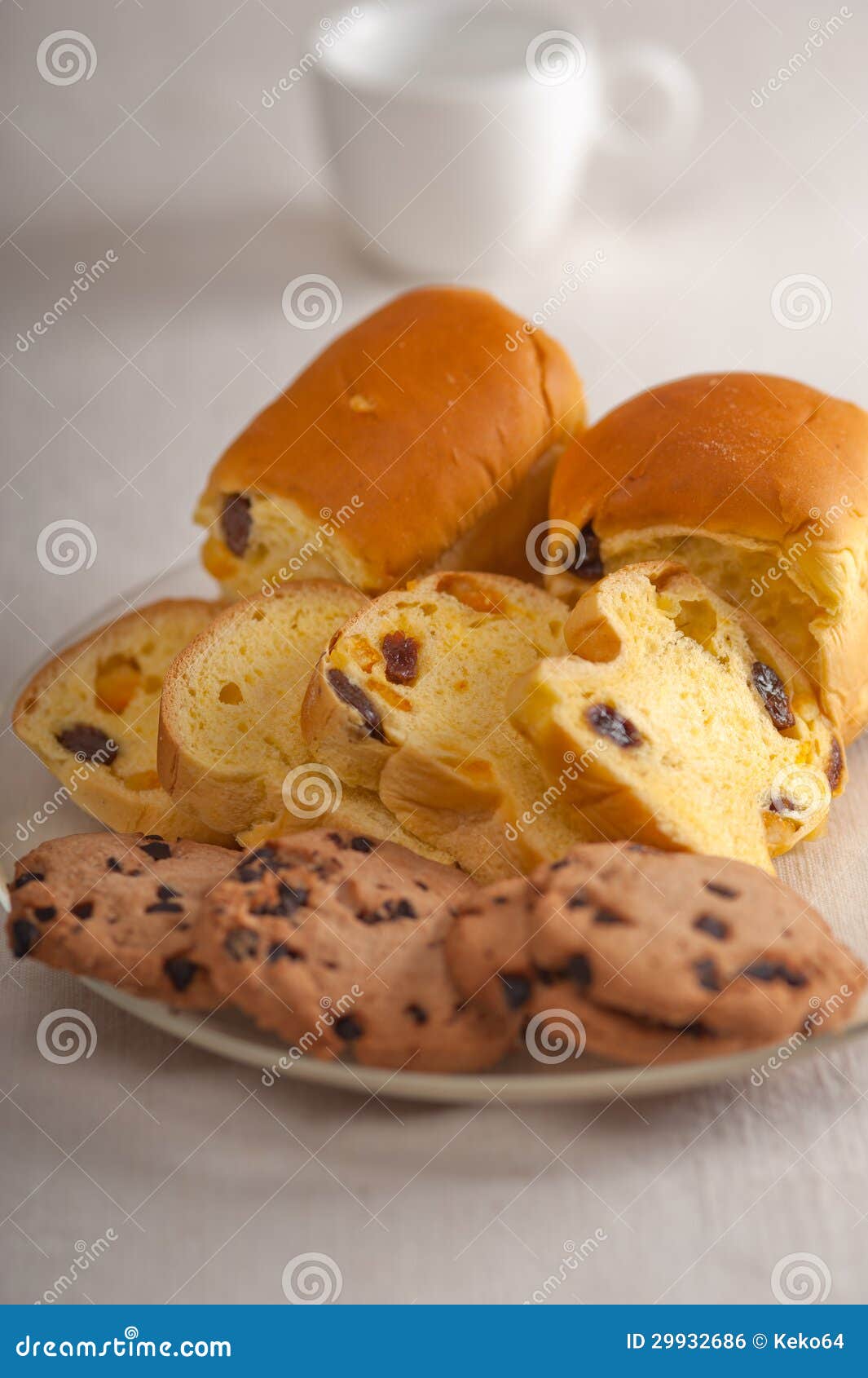 Selection of Sweet Bread and Cookies Stock Photo - Image of food, cake ...