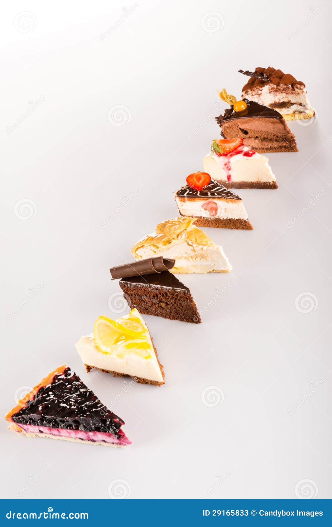 Selection Sweet Cake Slice Delicious Tart Stock Image - Image of petite ...