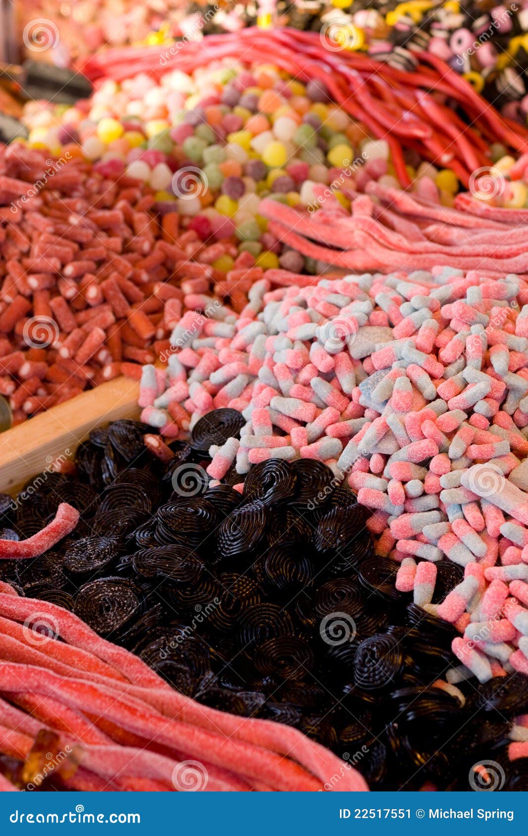Selection of sweets stock image. Image of jelly, counter - 22517551