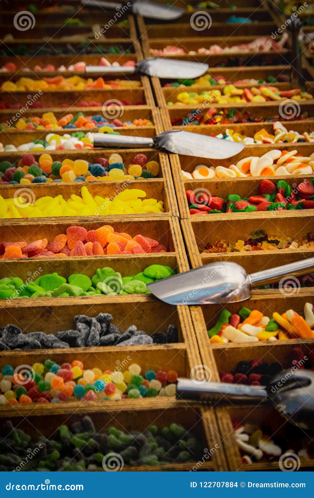 Selection of sweets stock photo. Image of colourful - 122707884