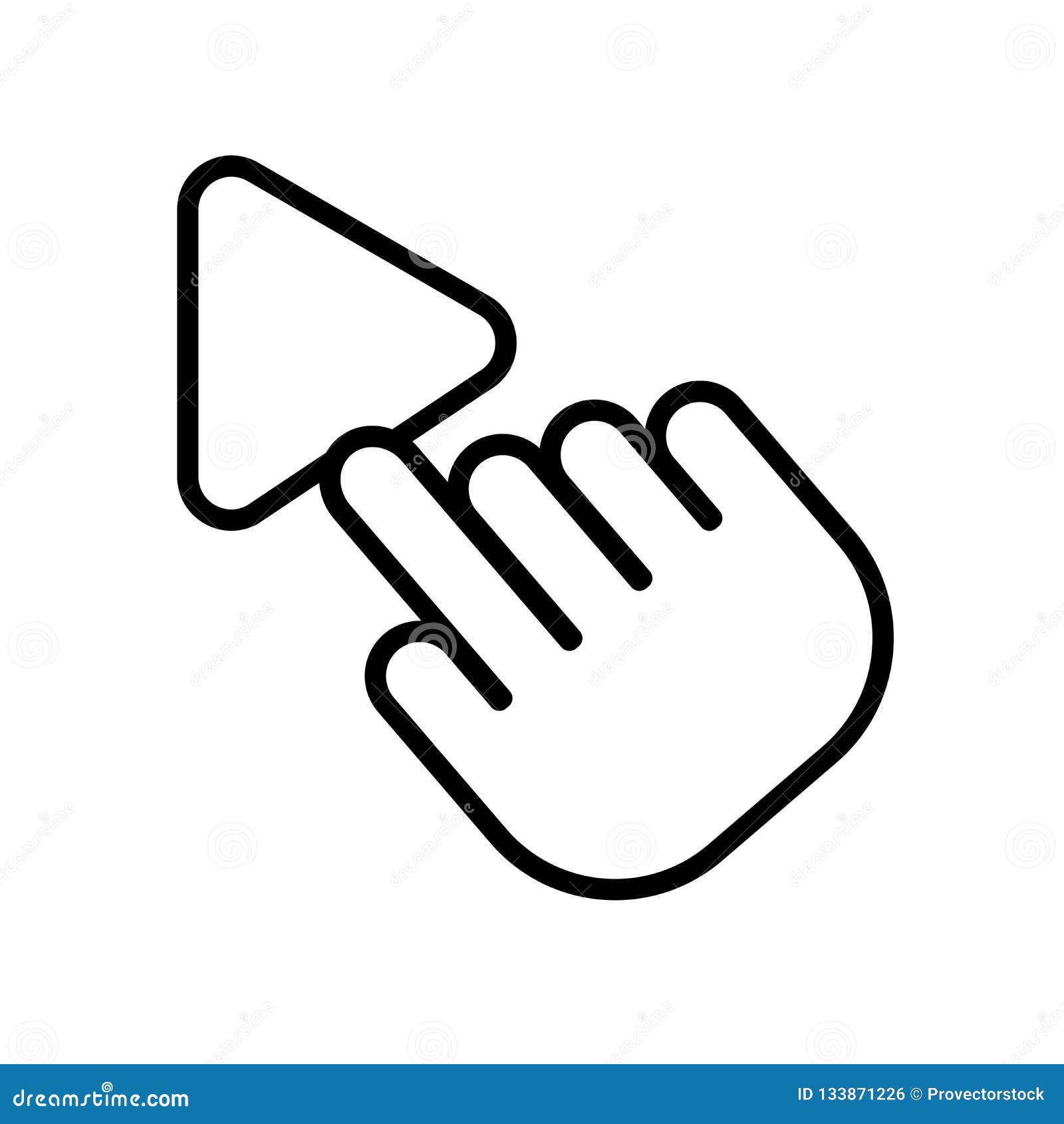 Selection Tool Icon Isolated on White Background Stock Vector ...