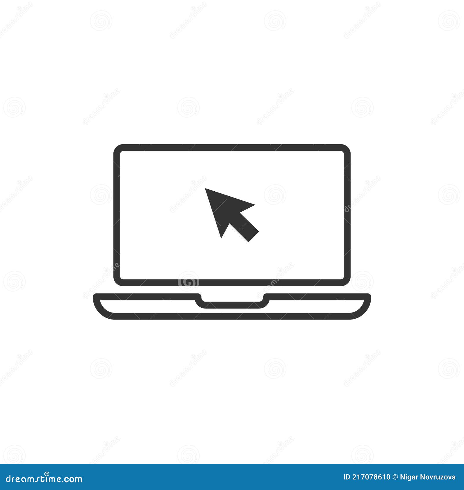 Selection Tool on Monitor Icon. Click Symbol Isolated Vector Icon Stock ...
