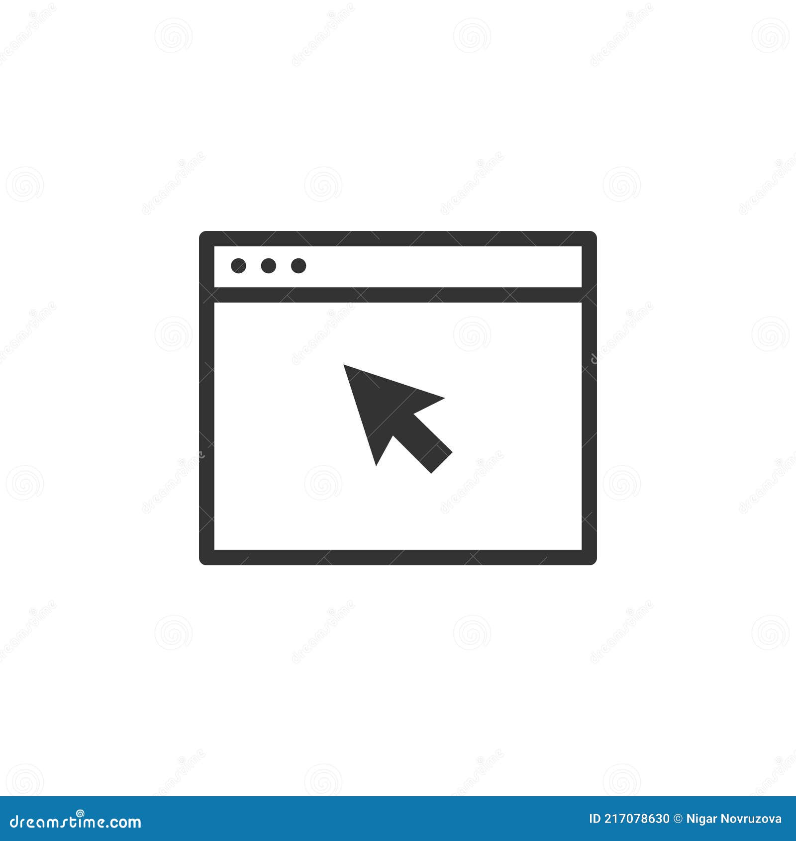 Selection Tool on Monitor Icon. Click Symbol Isolated Vector Icon Stock ...