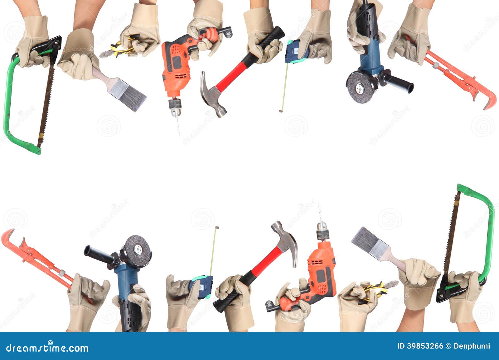Selection of Tools in the Shape of a House Stock Photo - Image of ...