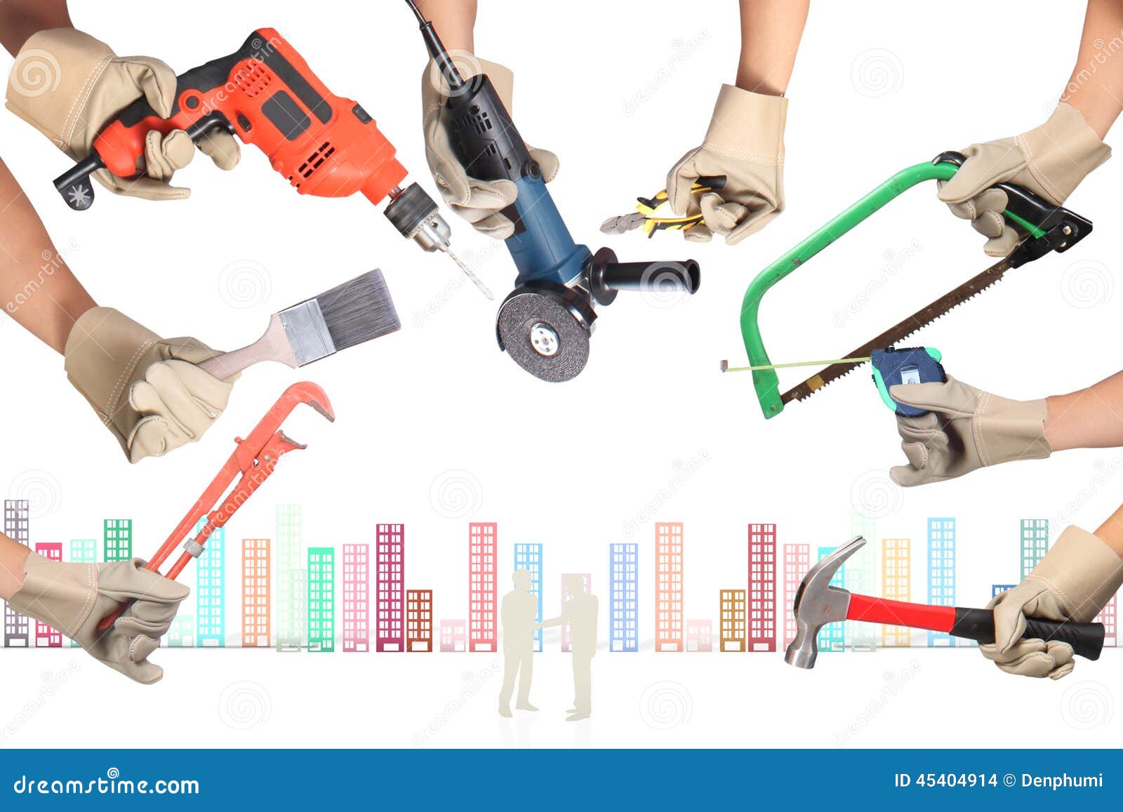 Selection of Tools in the Shape of a House Stock Photo - Image of ...