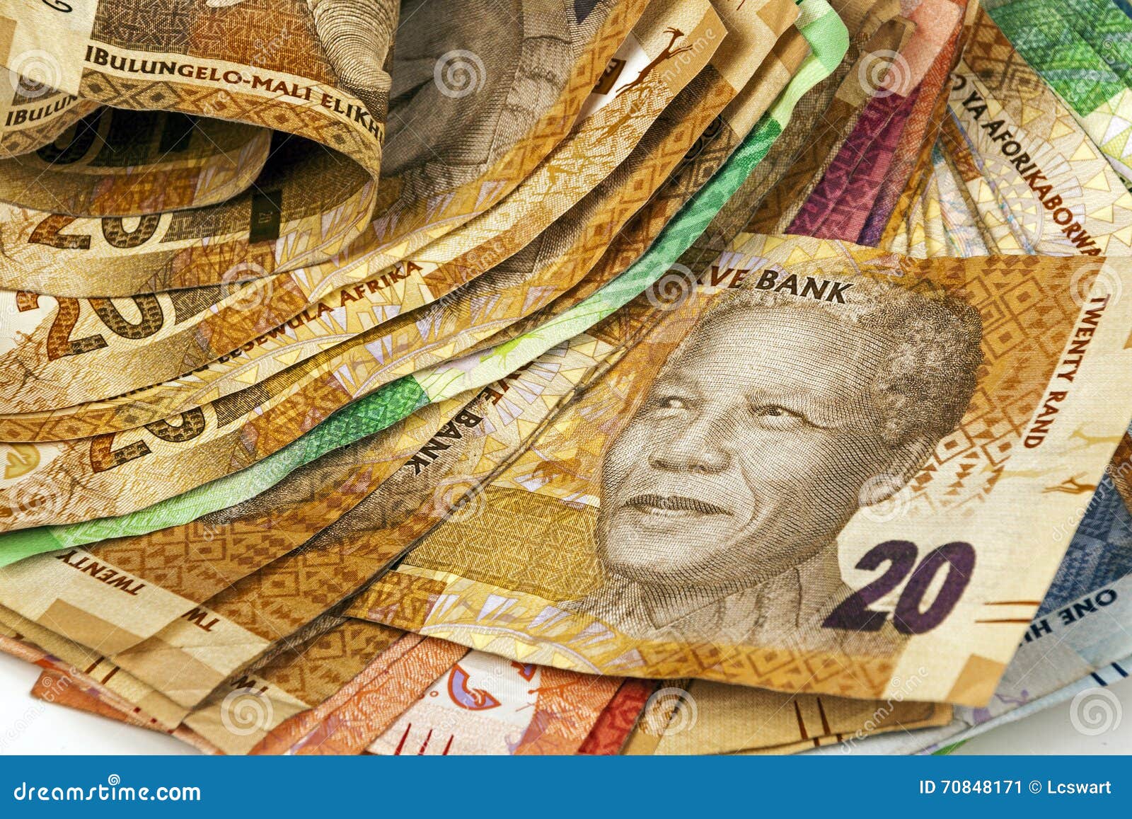Selection of Used South African Bank Notes Editorial Photo - Image of ...