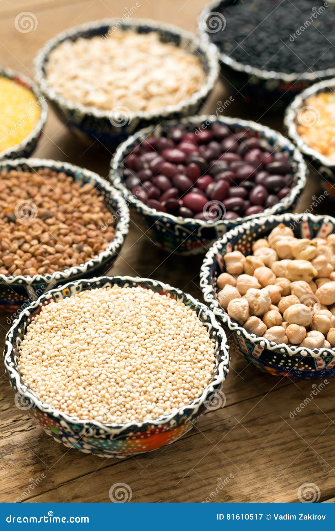 Selection of Various Colorful Cereal Stock Image - Image of ingredient ...