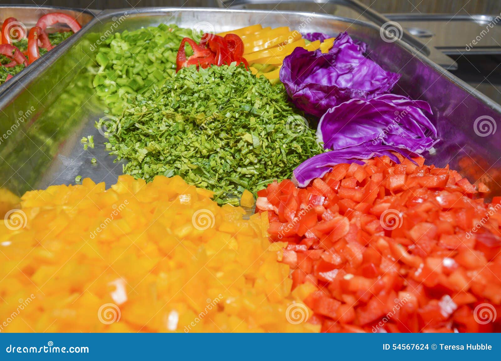 Selection of Vegetables at a Restaurant Buffet Stock Photo - Image of ...