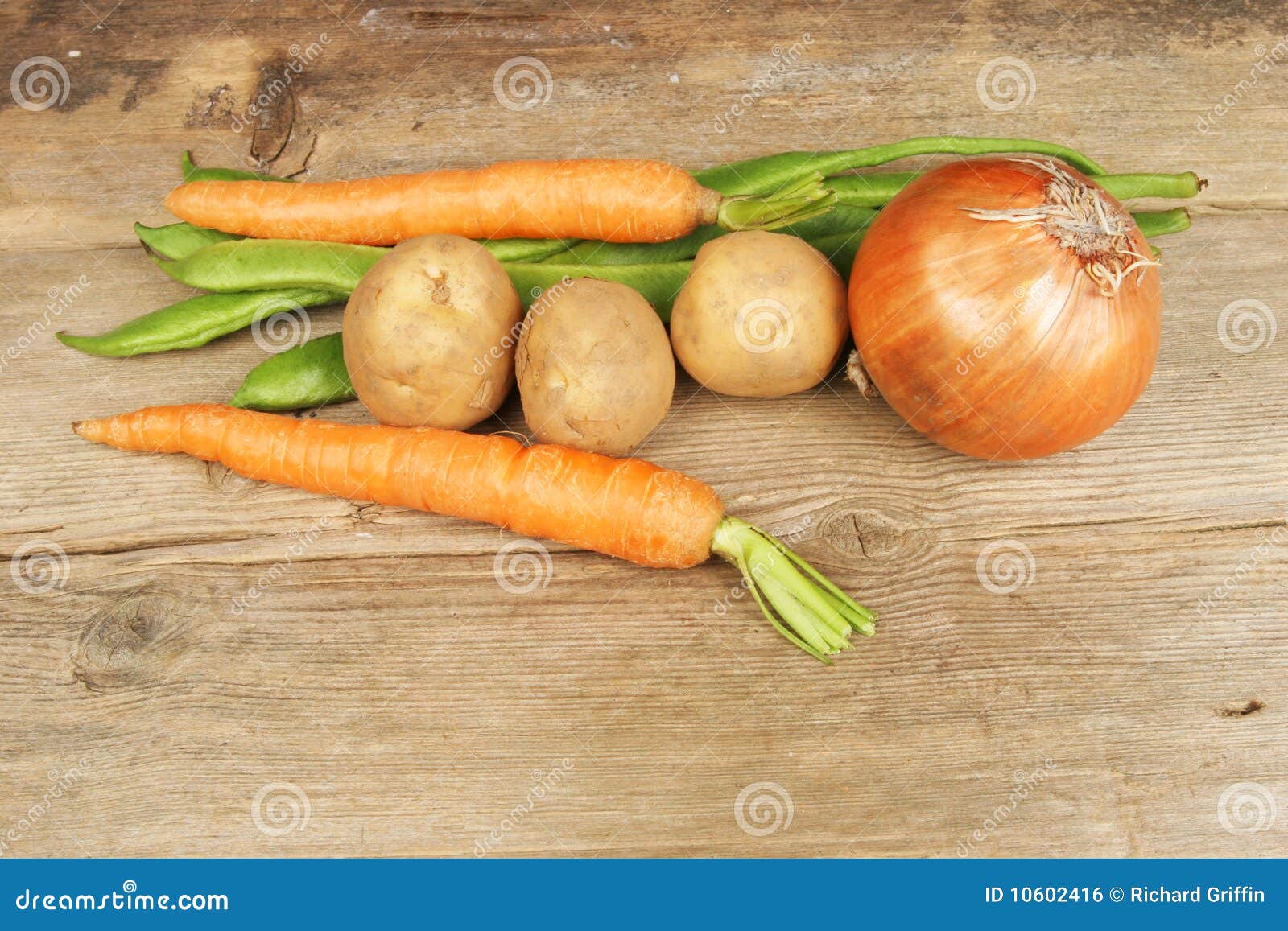 Selection of Vegetables on Rustic Wood Stock Photo - Image of mixed ...