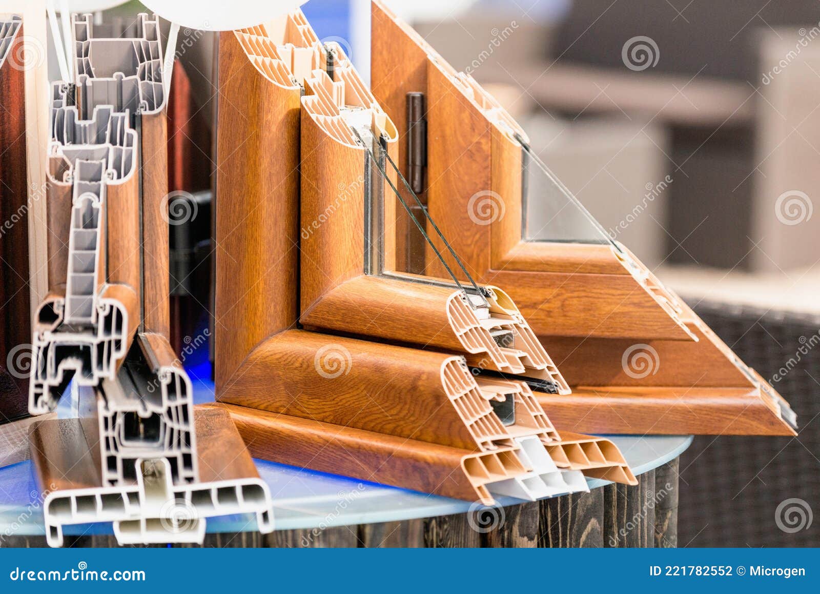 Selection of Window Profiles Stock Photo - Image of frame, insulation ...