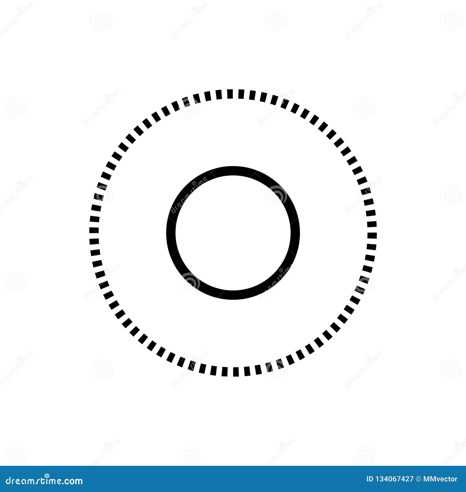 Selectioned Circle Icon Vector Sign And Symbol Isolated On White ...