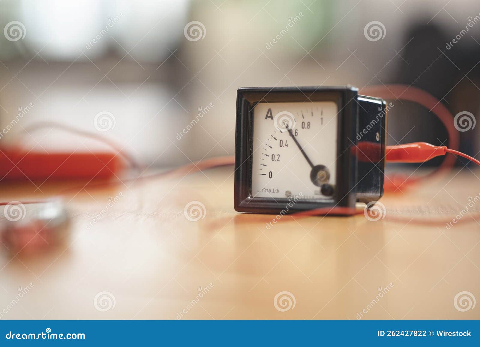 Selective of an Ammeter on a Table Stock Photo - Image of energy ...