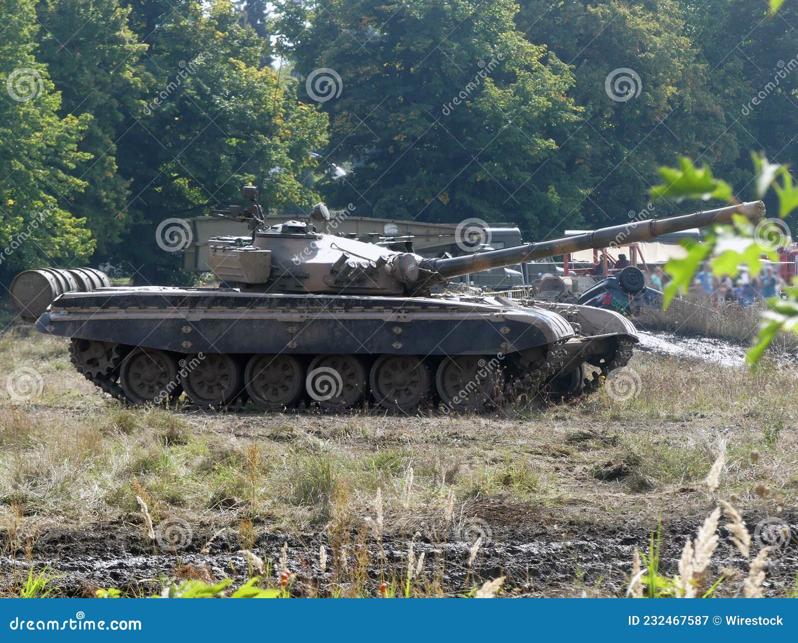 Selective of an Army Tank in the Field Stock Image - Image of military ...