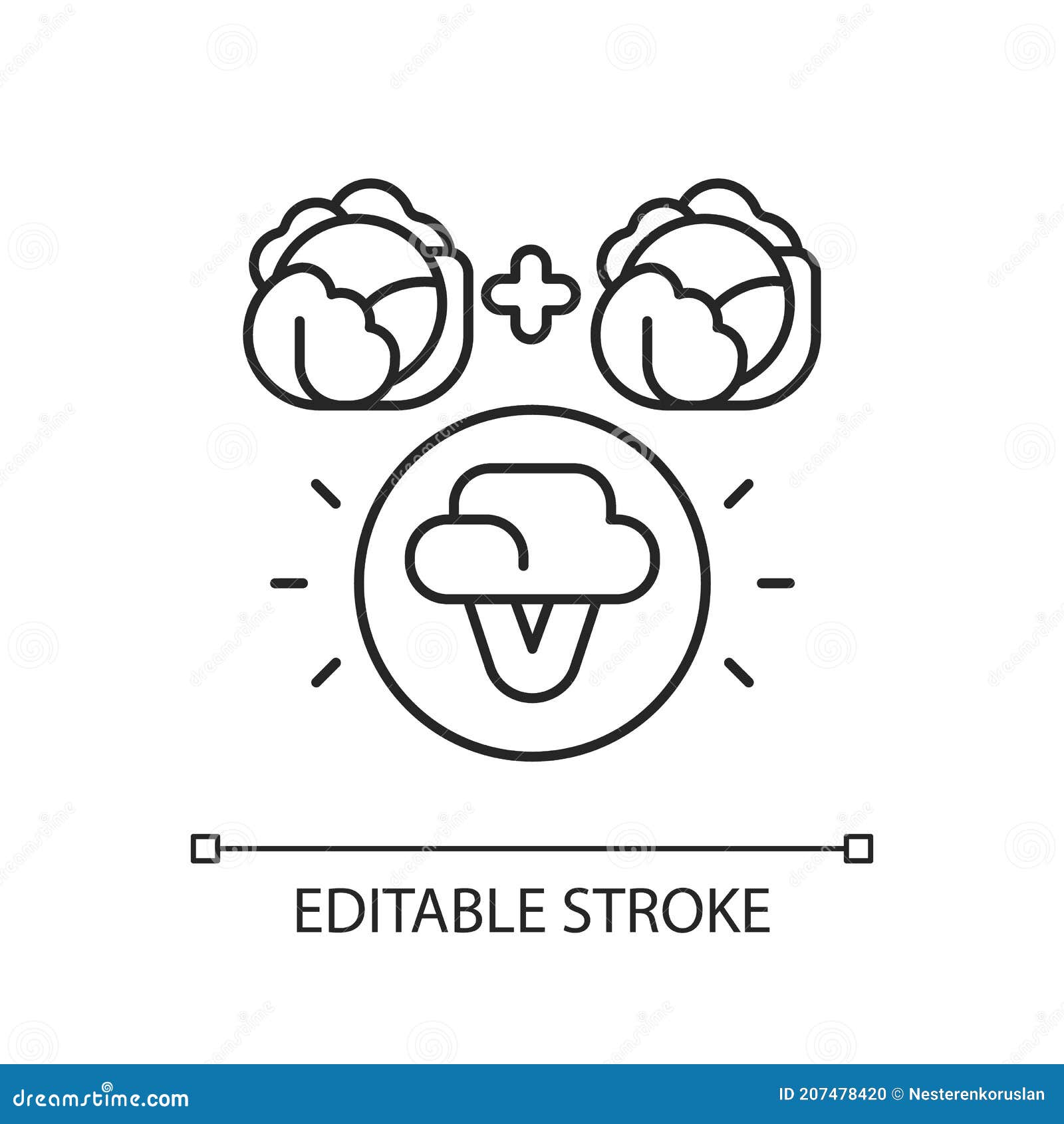 Selective Breeding Linear Icon Stock Illustration - Illustration of ...