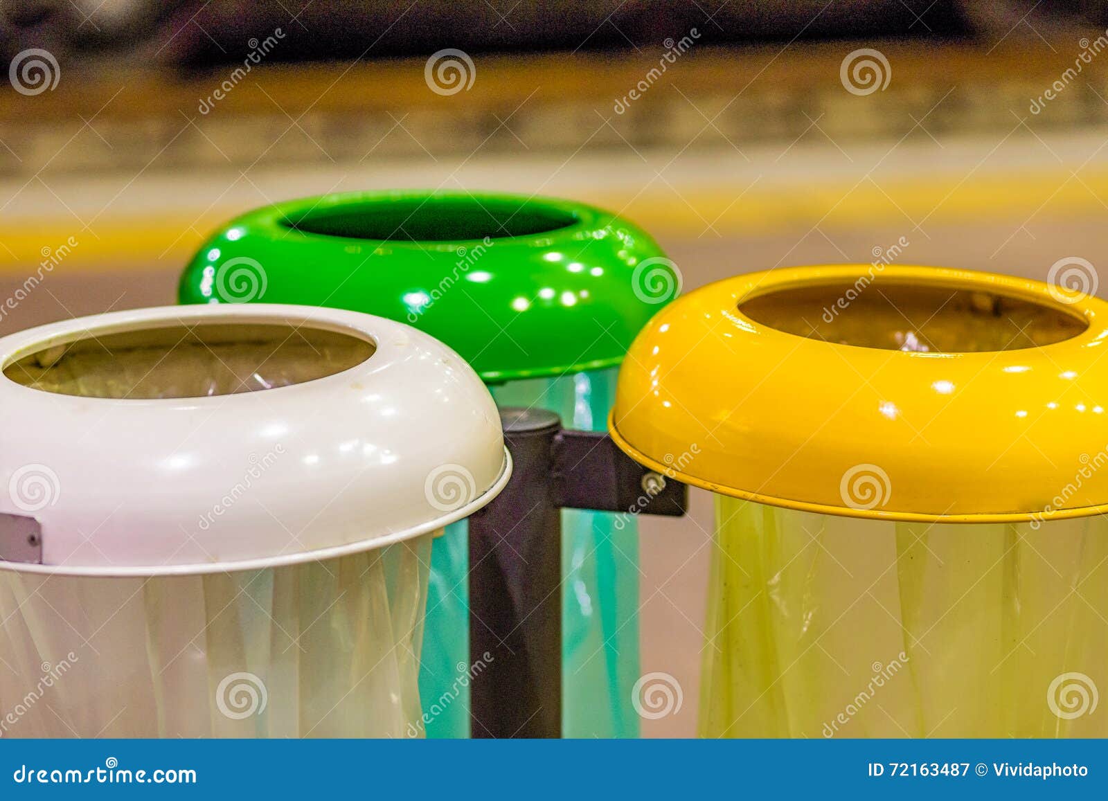 Selective Collection of Waste Stock Image - Image of white, recycling ...