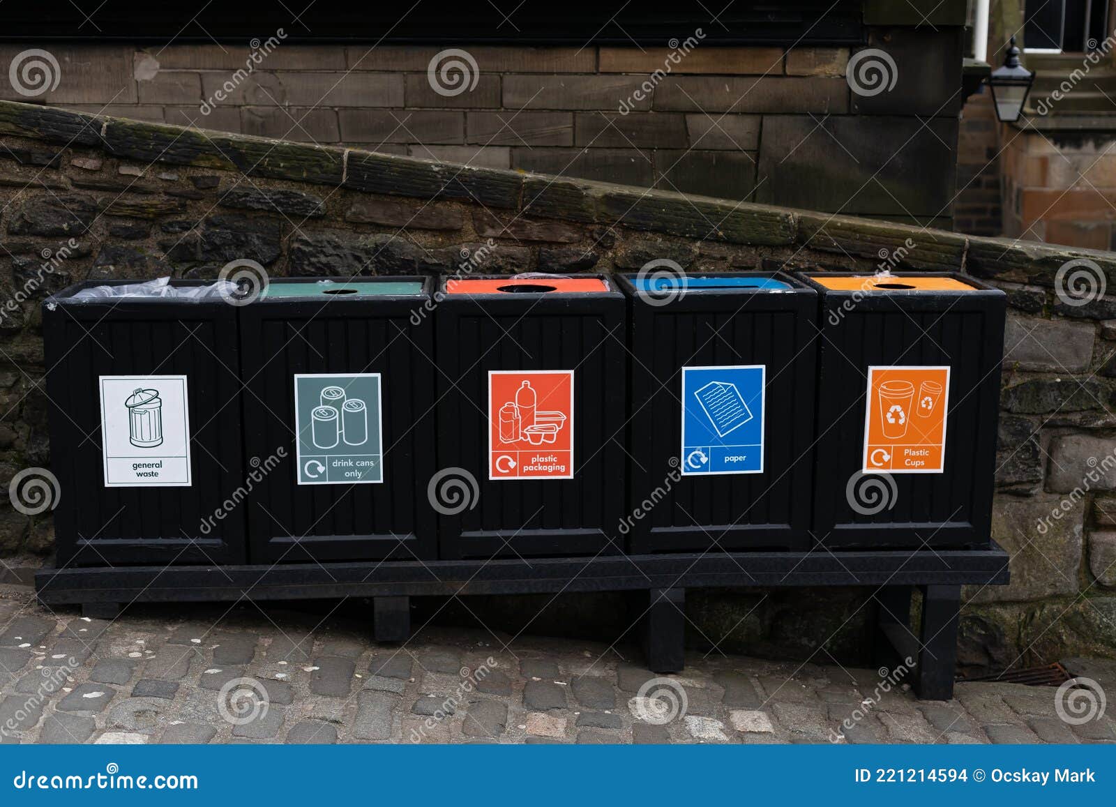Selective containers waste stock photo. Image of environmental - 221214594