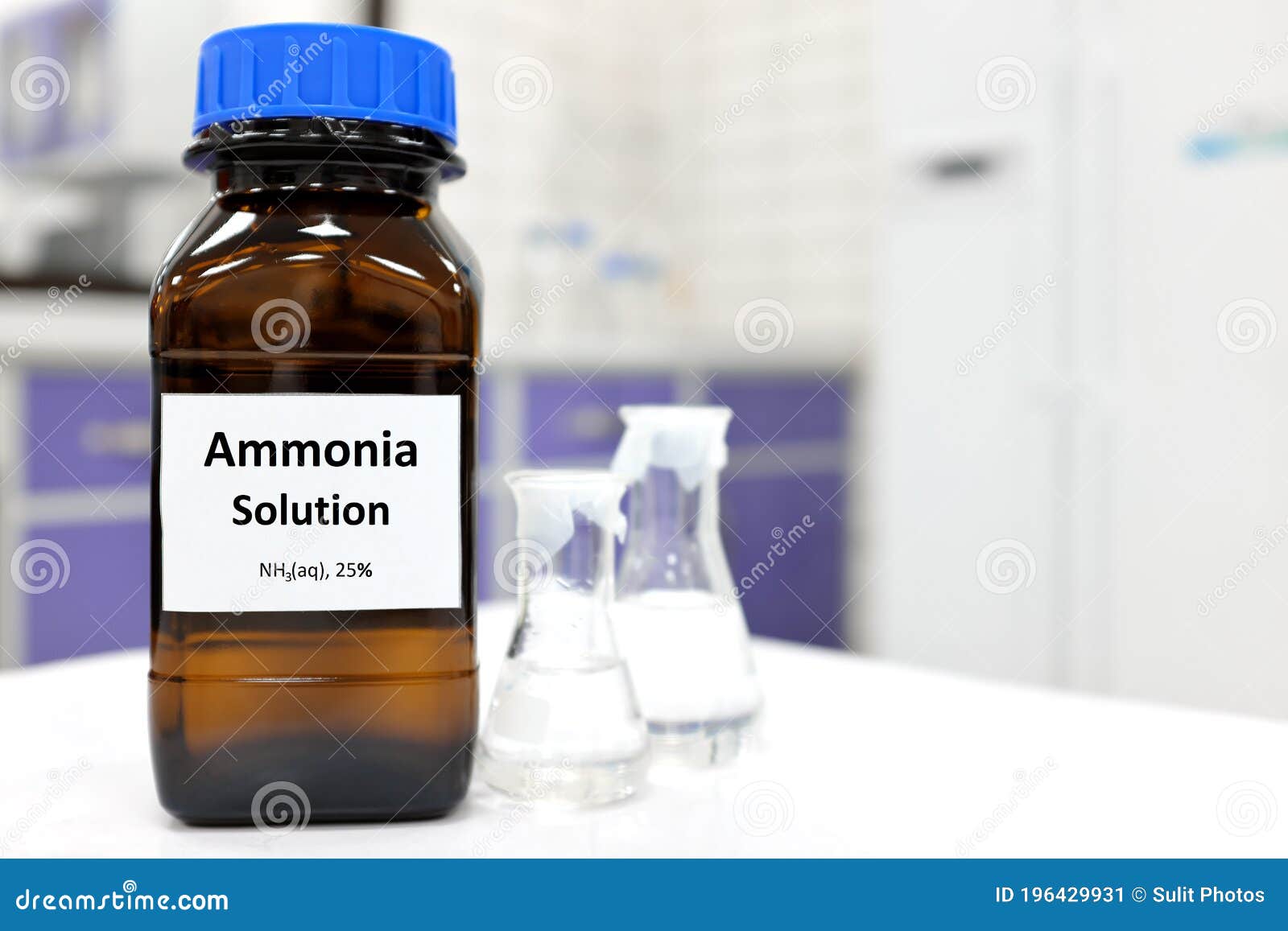 Selective Focus of Ammonia Solution or Ammonium Hydroxide in Glass ...