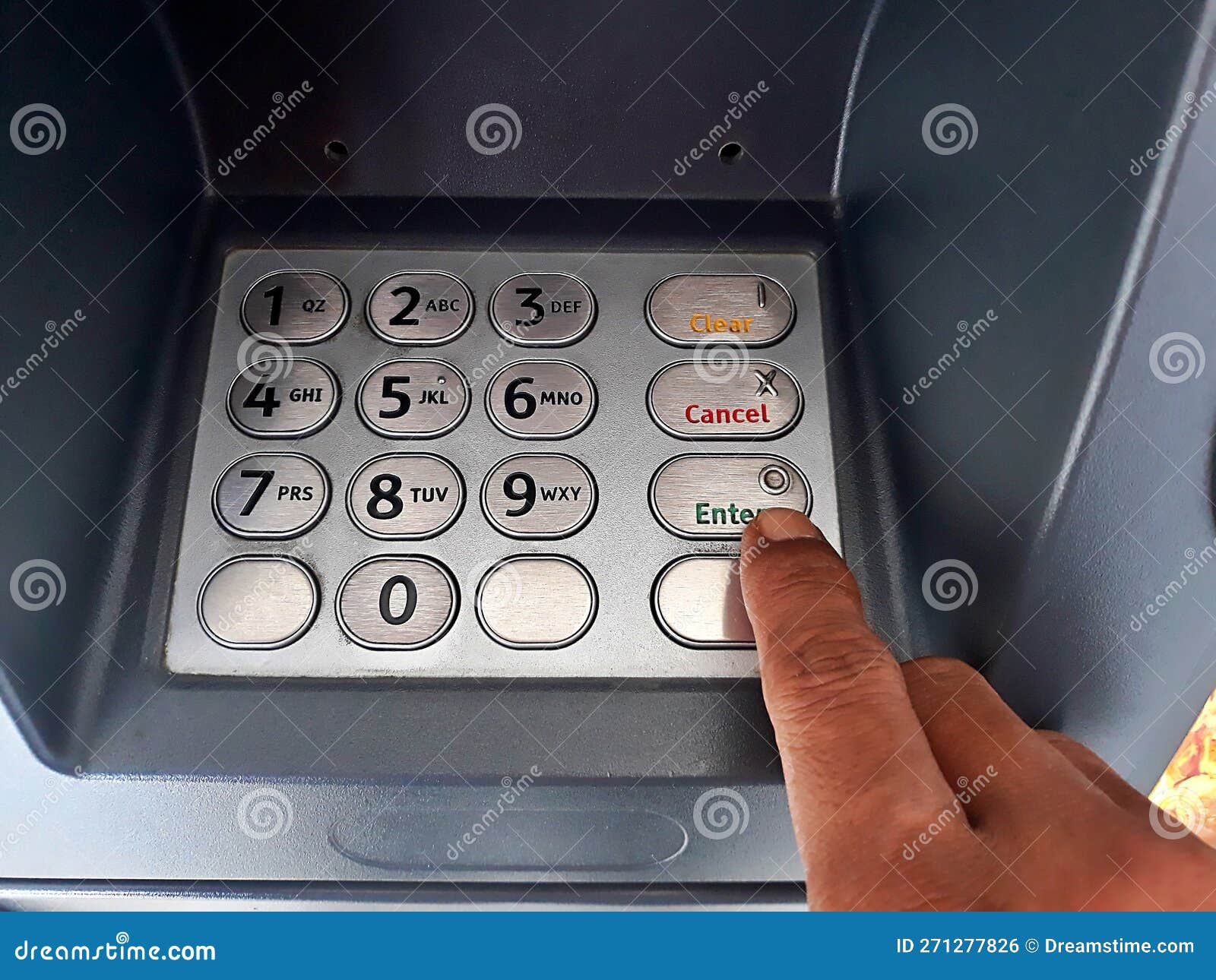 Selective Focus the Atm Machine Stock Photo - Image of business ...