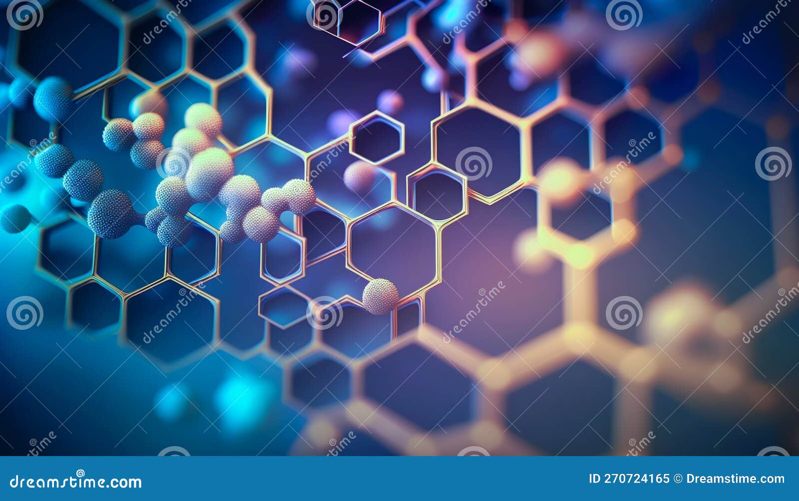 Selective Focus.atom Molecular with Science and Medicine Concepts.ai ...