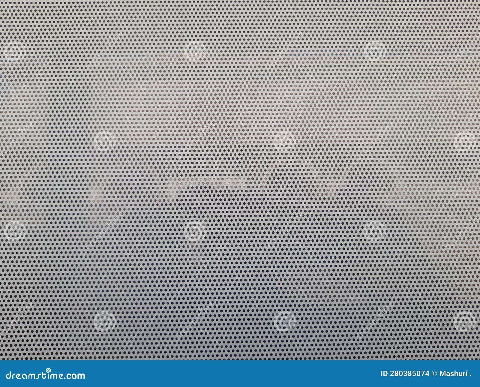 Selective Focus, Close-up View at One Way Vision Sticker Film with Dot ...