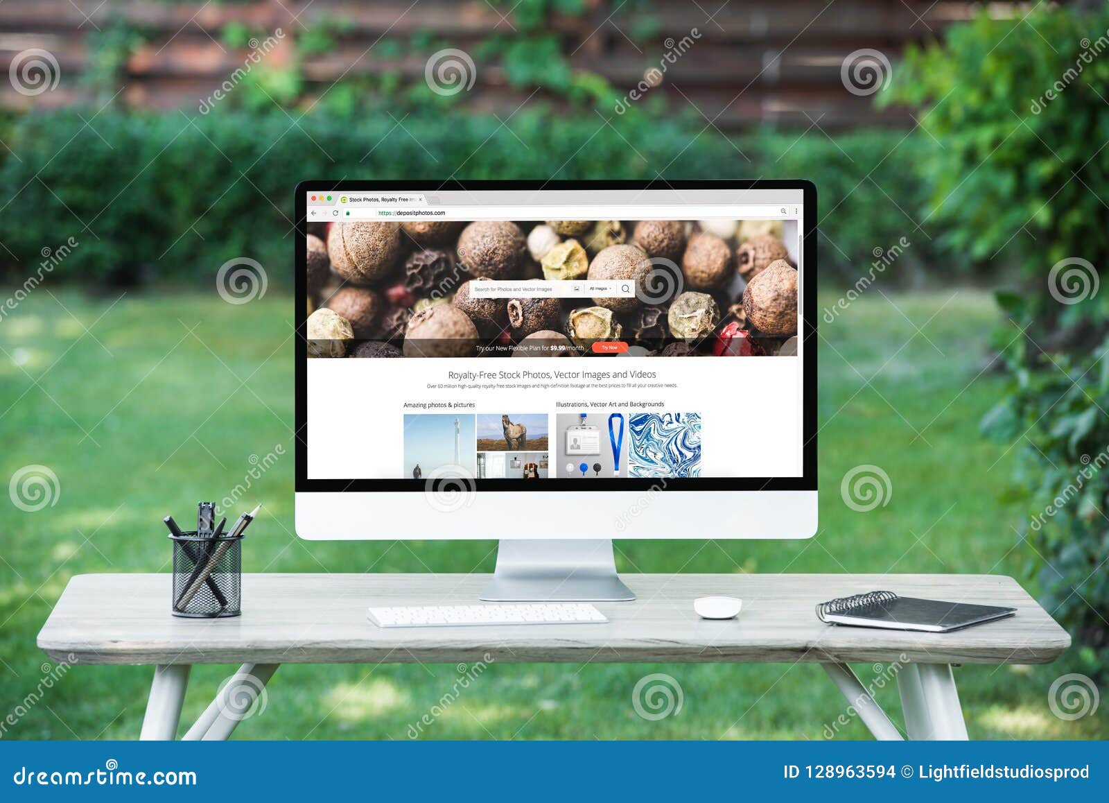 Selective Focus of Computer Monitor with Depositphotos Editorial Stock ...