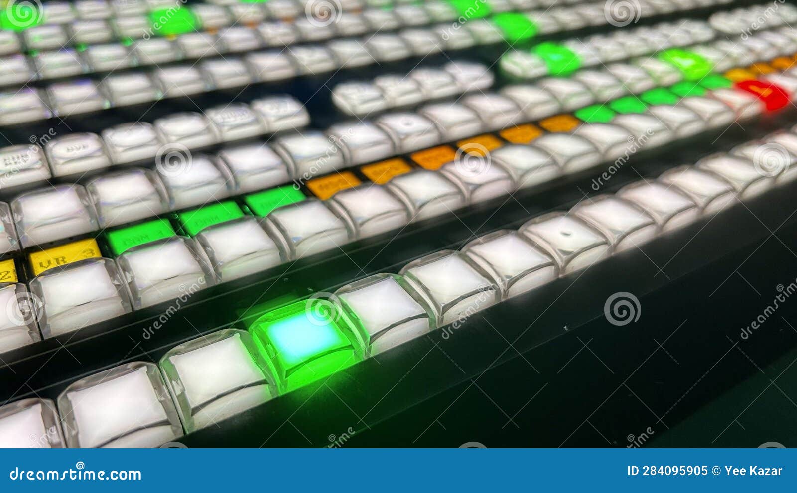 Selective Focus on the Control Panel of a Sound Recording Studio Stock ...