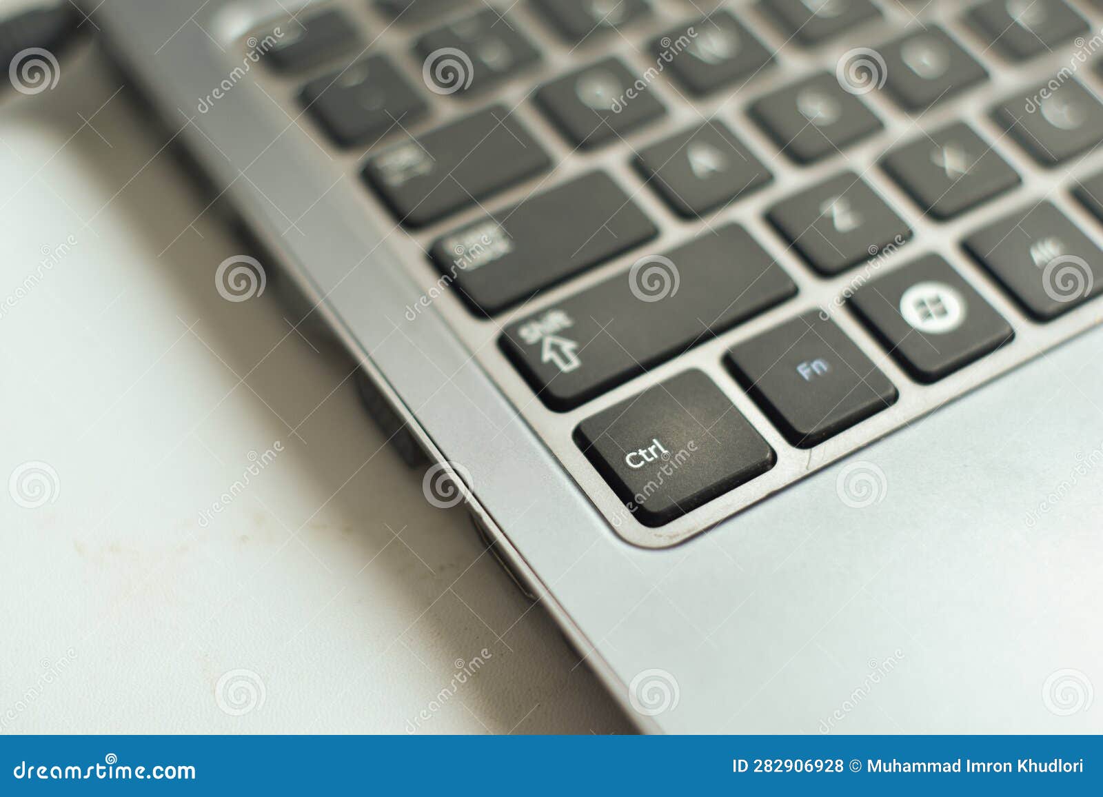 Selective Focus of Ctrl Key on Laptop Keyboard Stock Photo - Image of ...