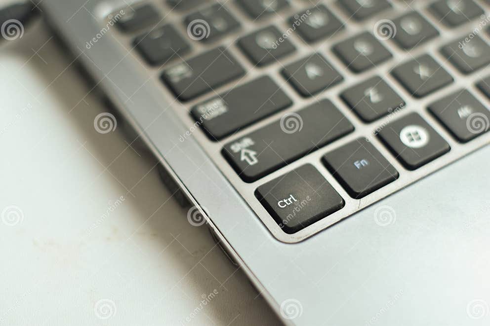 Selective Focus of Ctrl Key on Laptop Keyboard Stock Photo - Image of ...