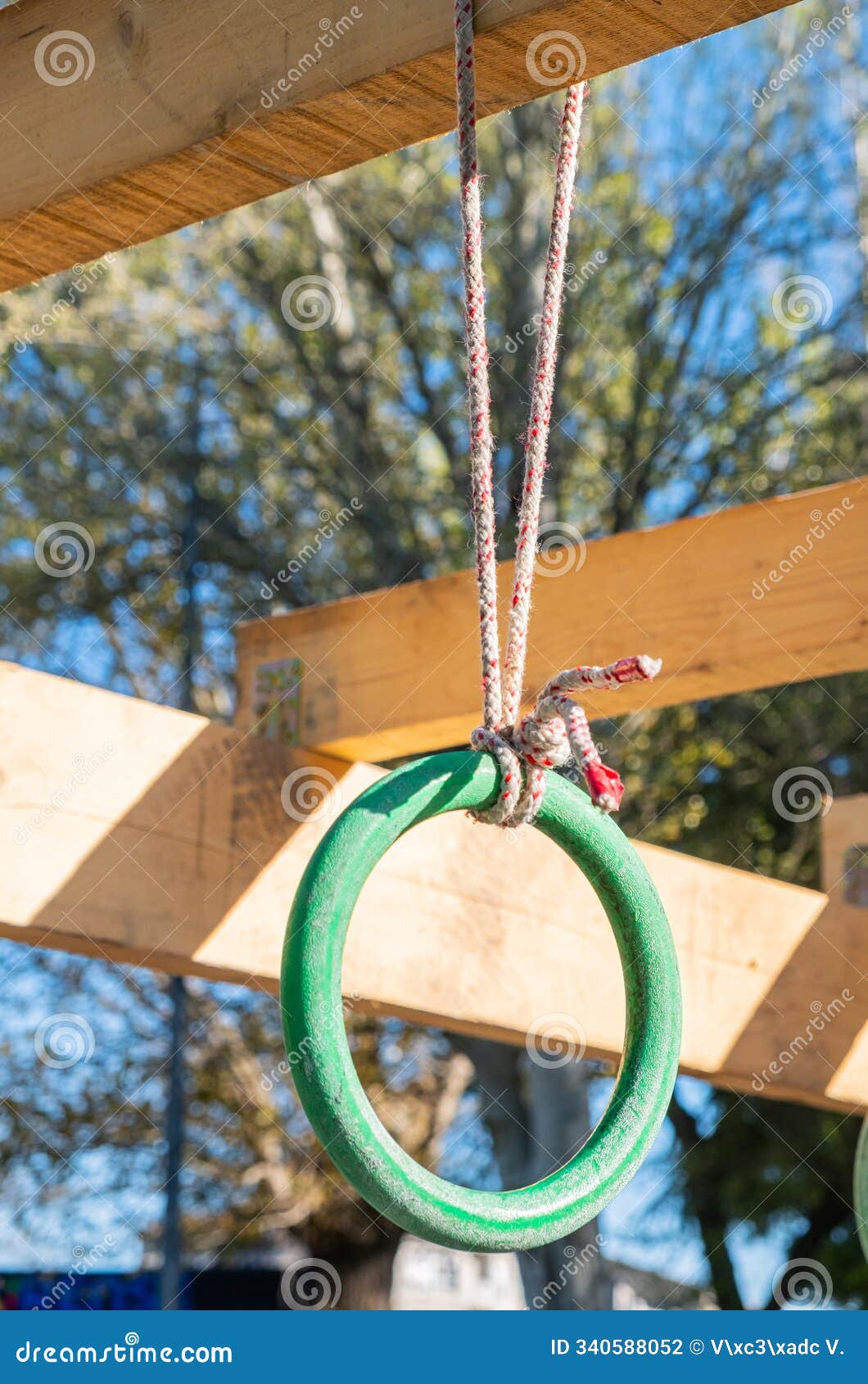 Selective Focus, Detail of the Rings of One of the Obstacles of an ...