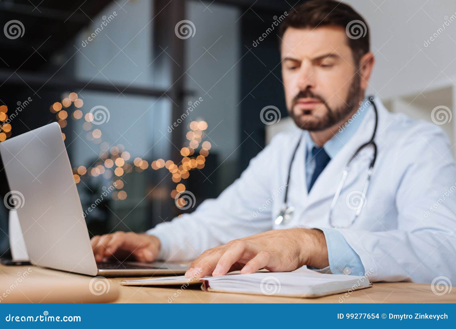Selective Focus of Doctors Notebook Stock Photo - Image of contemporary ...