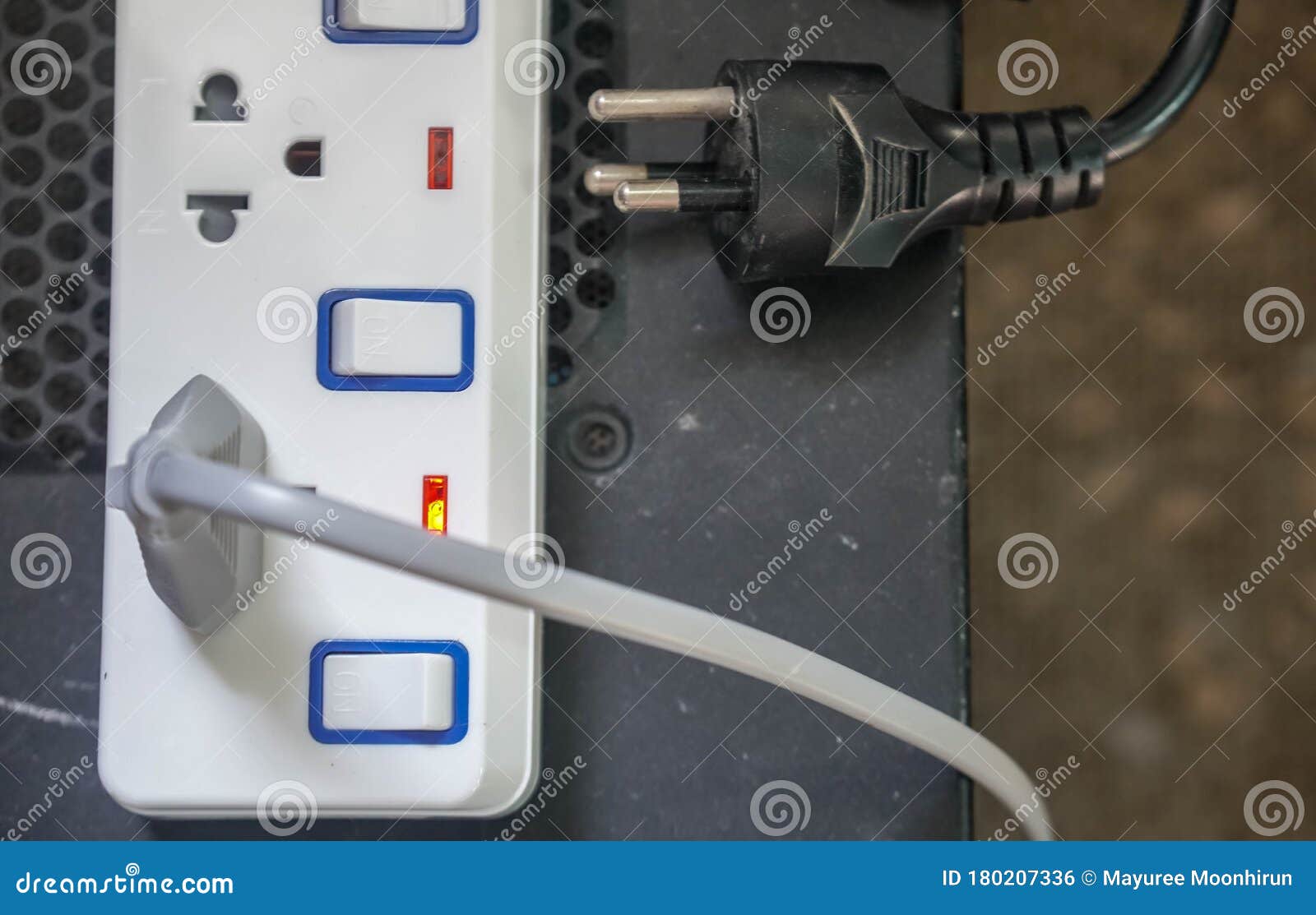 Selective Focus Electricity Plug and Socket with Fuse Switch for Safety ...