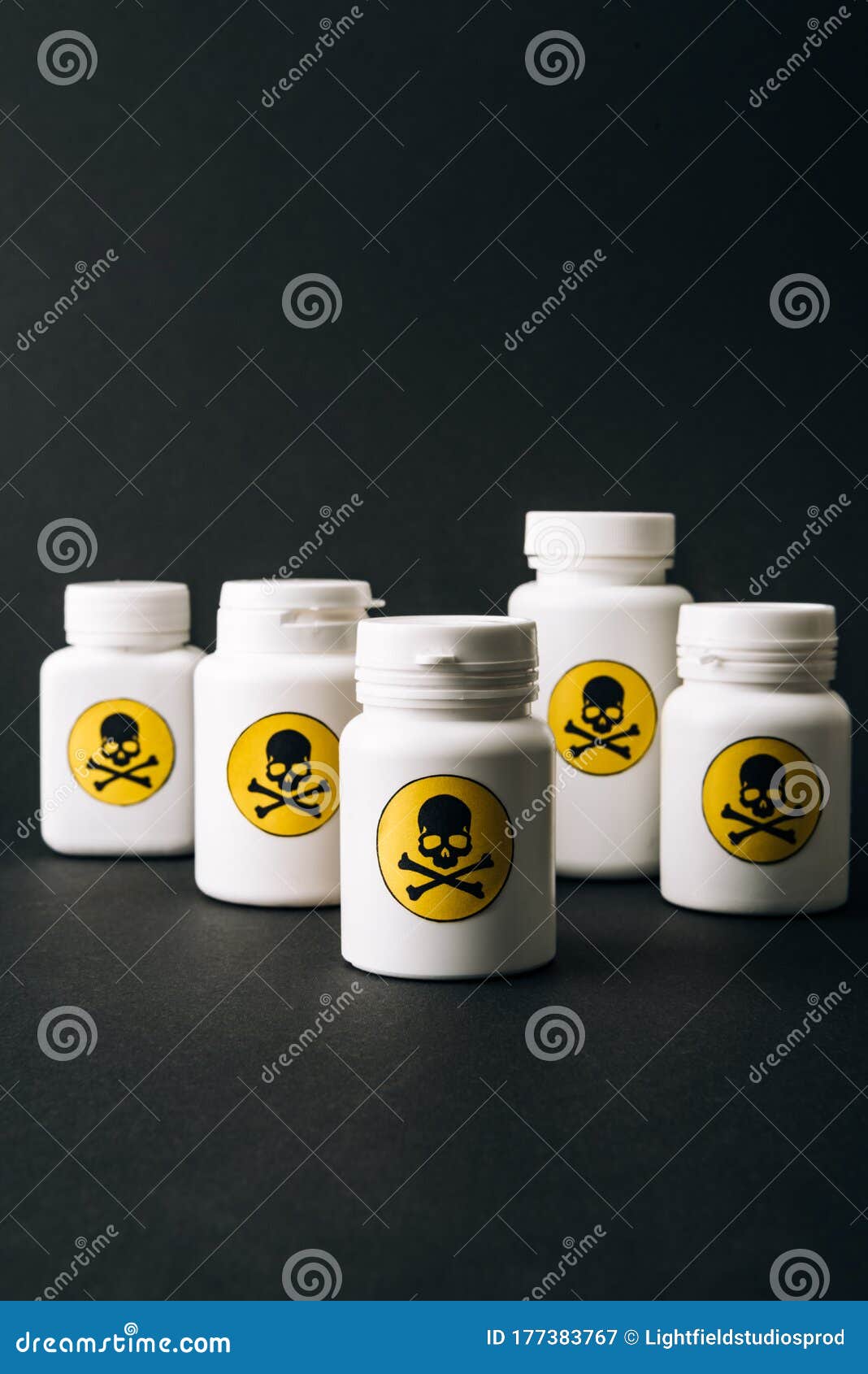 Poison Sign And Dripping Reagent Into Test Tube In Laboratory Royalty ...