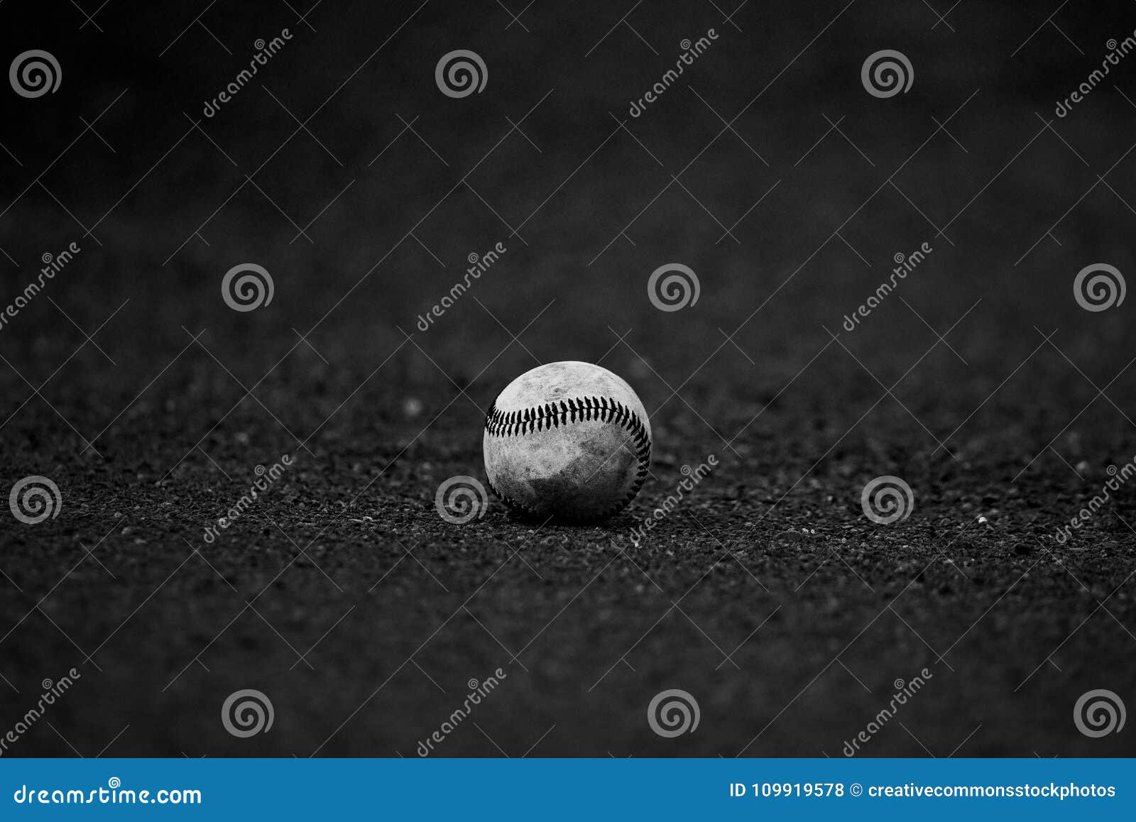 Selective Focus Grayscale Photography Of Baseball Picture. Image: 109919578