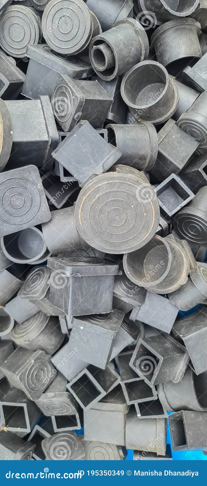 Selective Focus on Grey Rubber Shapes Stock Image - Image of grey ...